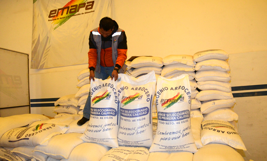 Emapa apoya al menos 25% de la producción de alimentos en Bolivia